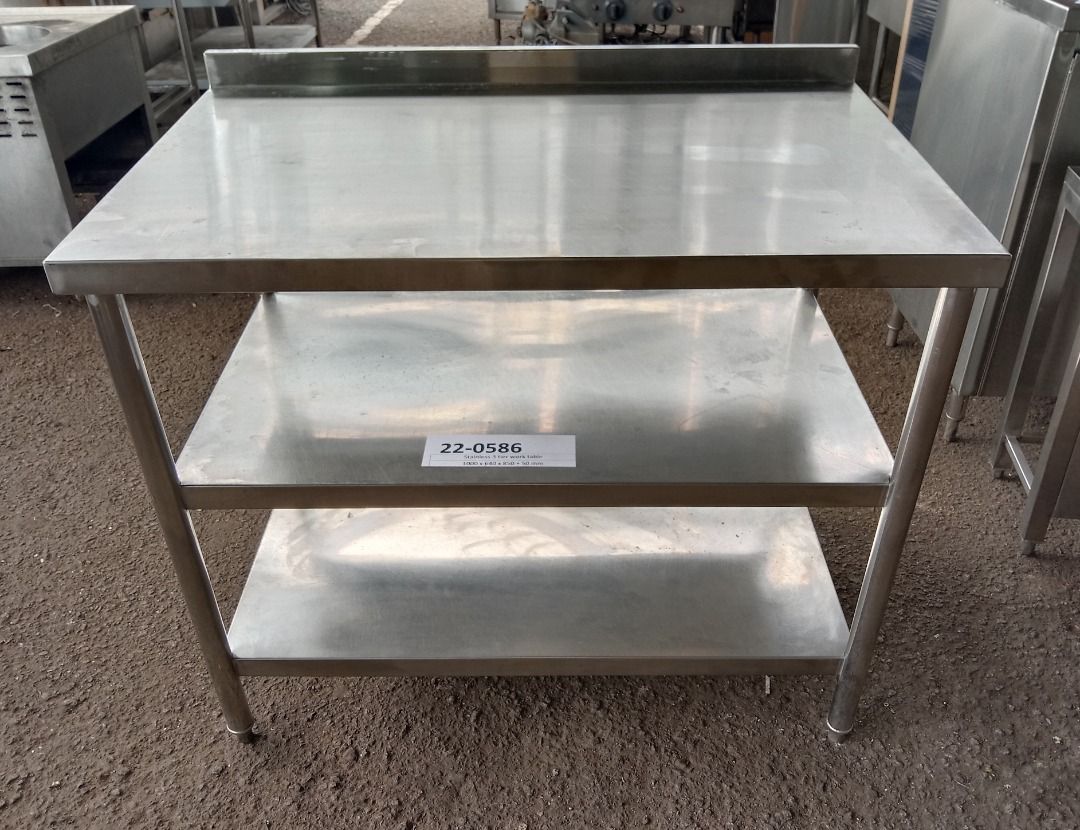 Stainless 3 tier work table, Furniture & Home Living, Kitchenware ...