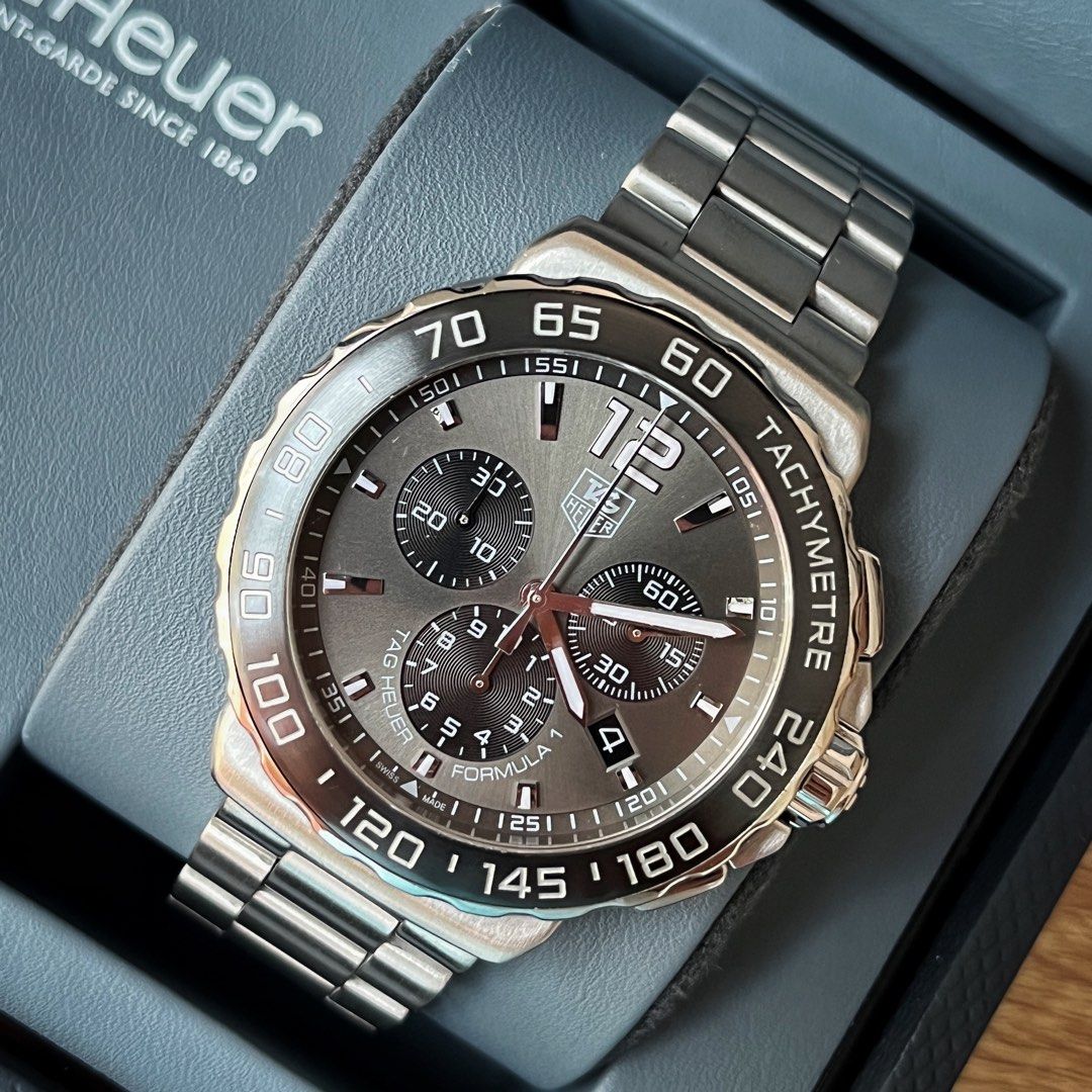 Tag Heuer Formula 1 Chronograph Gray Dial, Men's Fashion, Watches ...