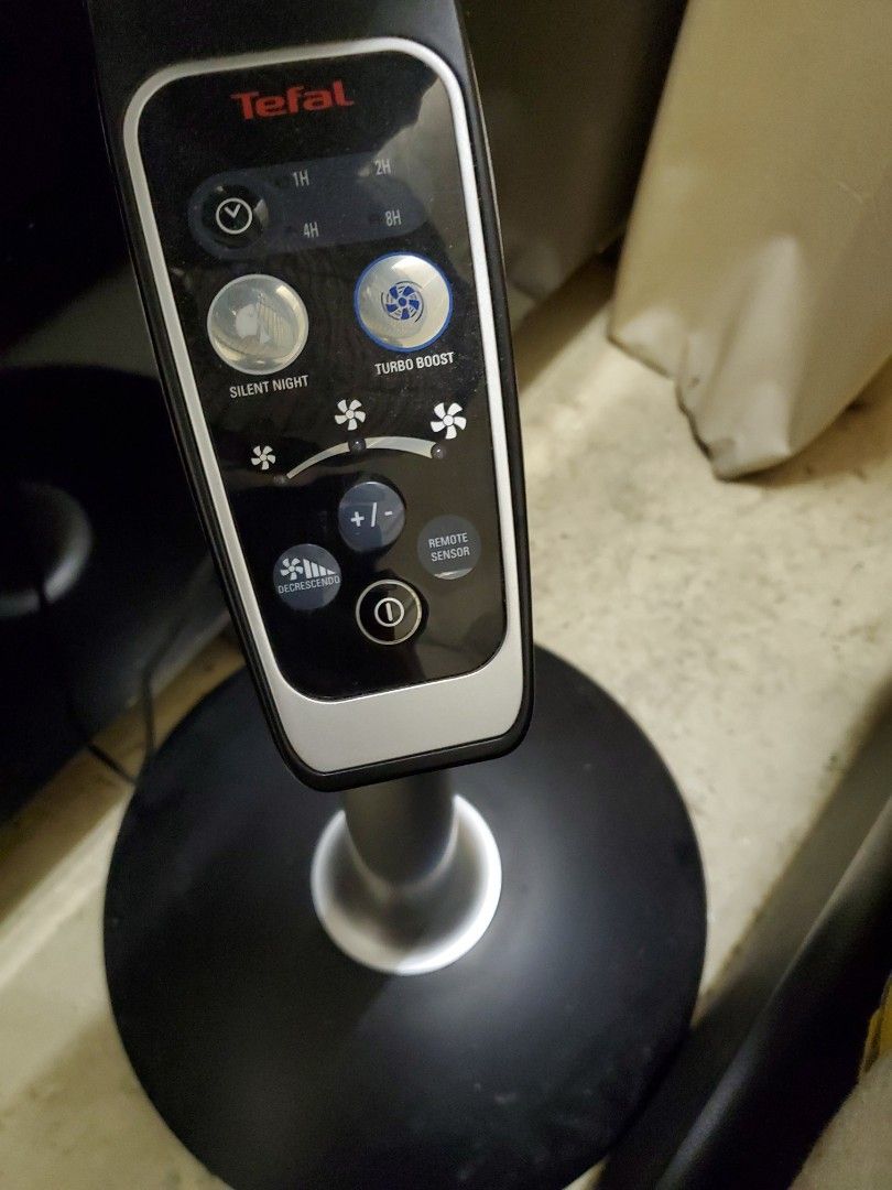 Tefal 電風扇連遙控 Turbo silence extreme Fan with remote control, 家庭電器, 冷氣機及暖 ...