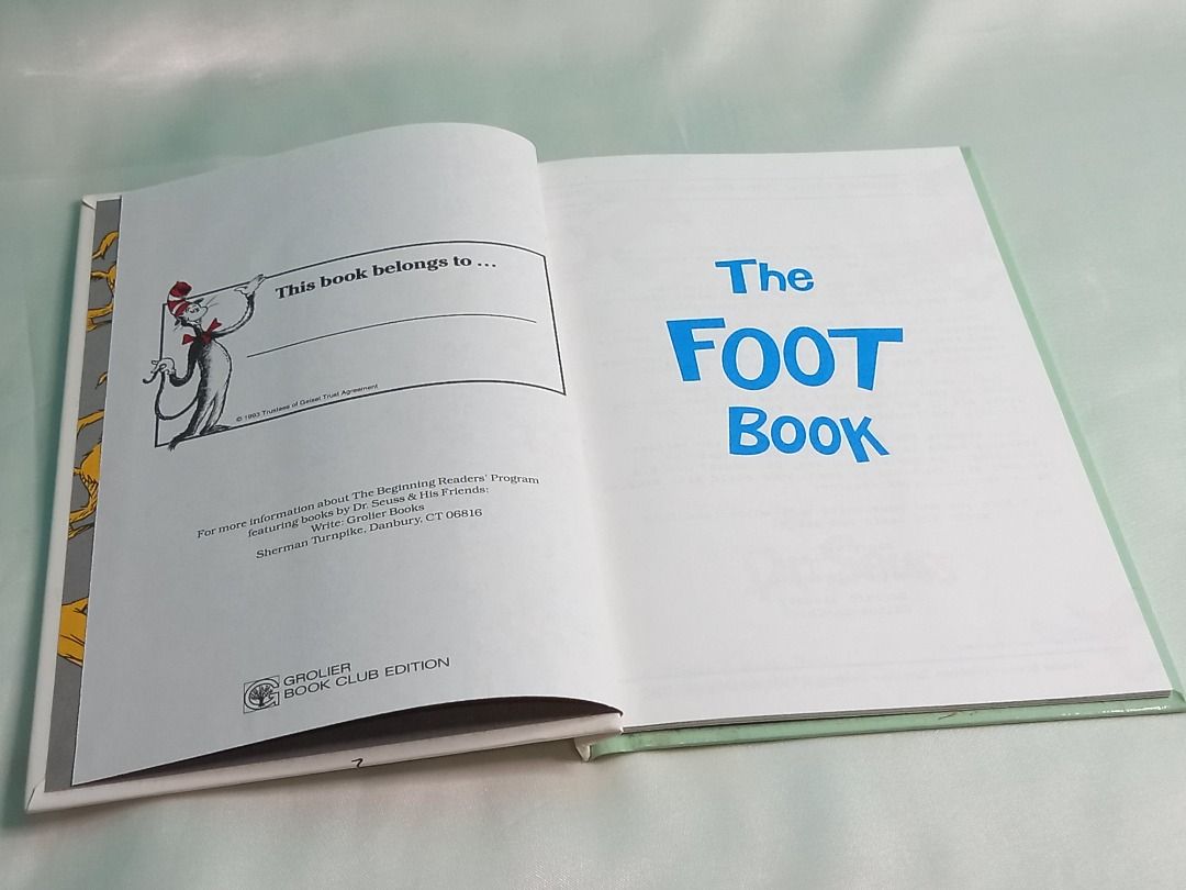 The Foot Book by Dr. Seuss (BRIGHT AND EARLY BOOKS FOR BEGINNING ...