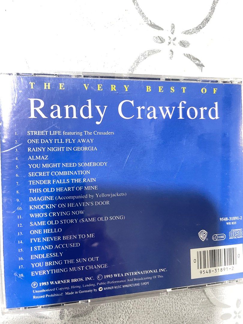 The Very Best of Randy Crawford, Hobbies & Toys, Music & Media, CDs ...