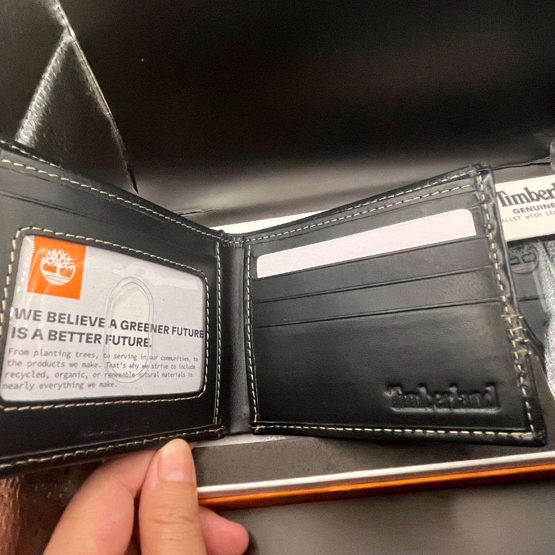 Timberland Men's Leather Slimfold Wallet with Matching Fob Gift Set ...