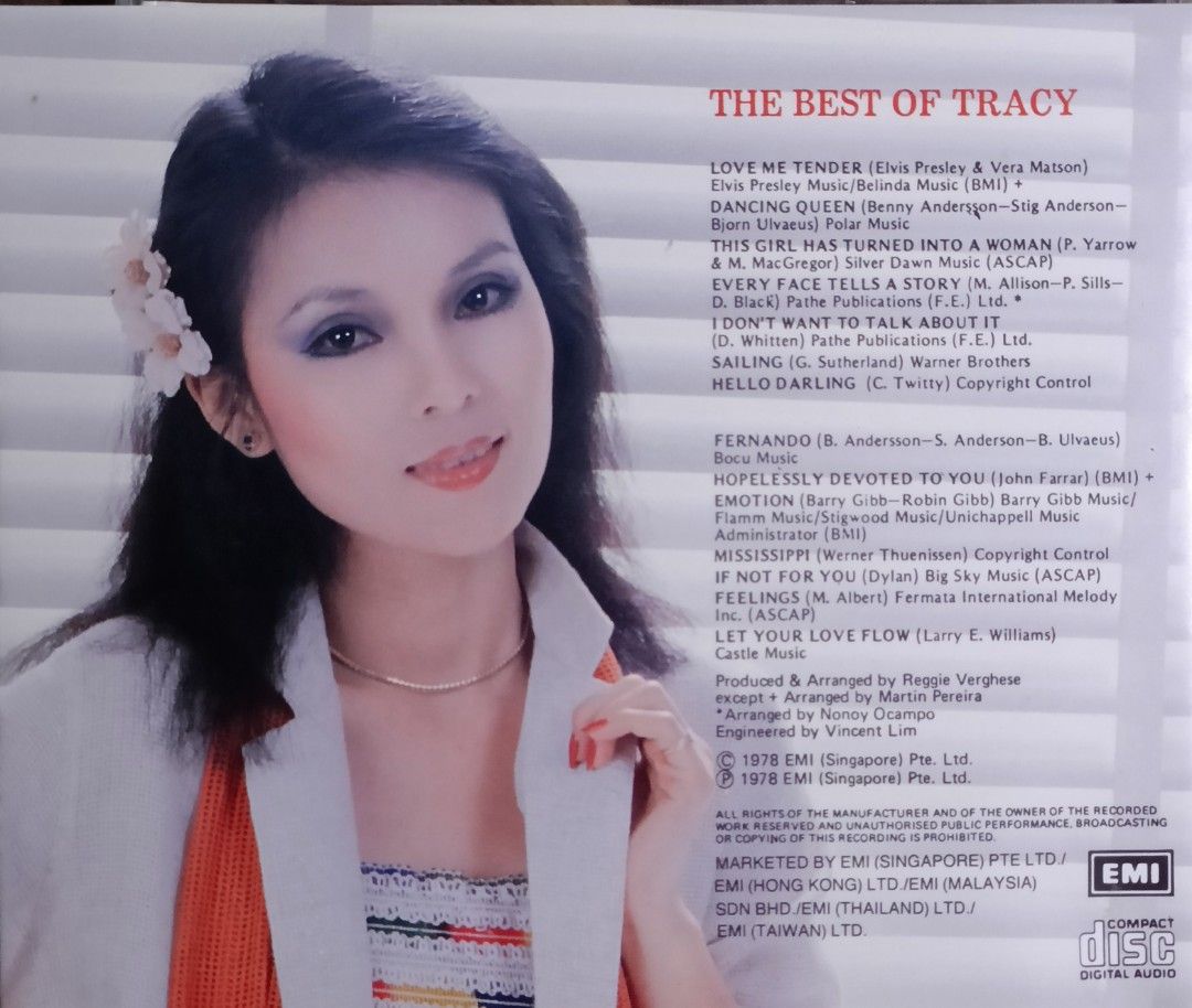 Tracy Huang THE BEST OF CDR, Hobbies & Toys, Music & Media, CDs & DVDs on Carousell