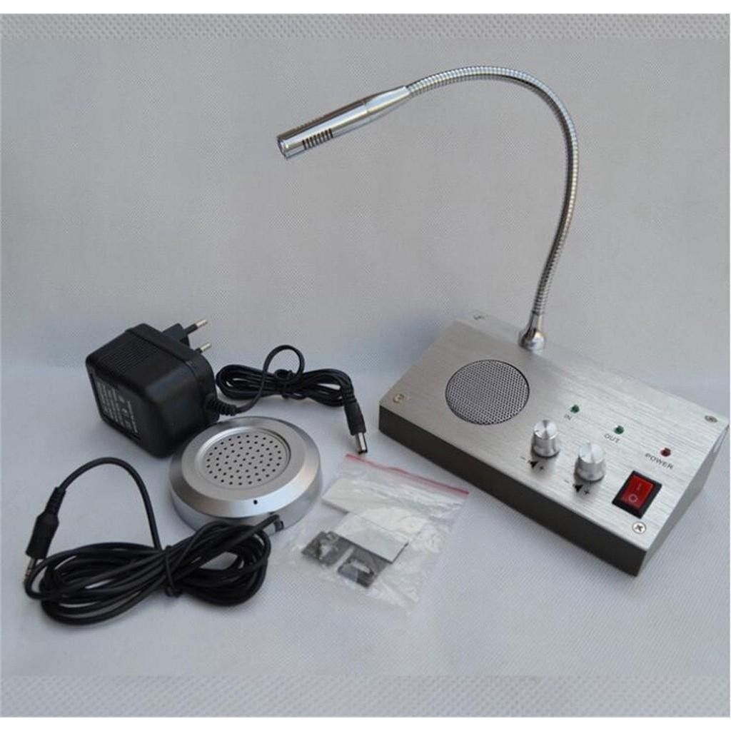 Two Dual-way Audio Intercom System Bank Hospital Counter Window ...