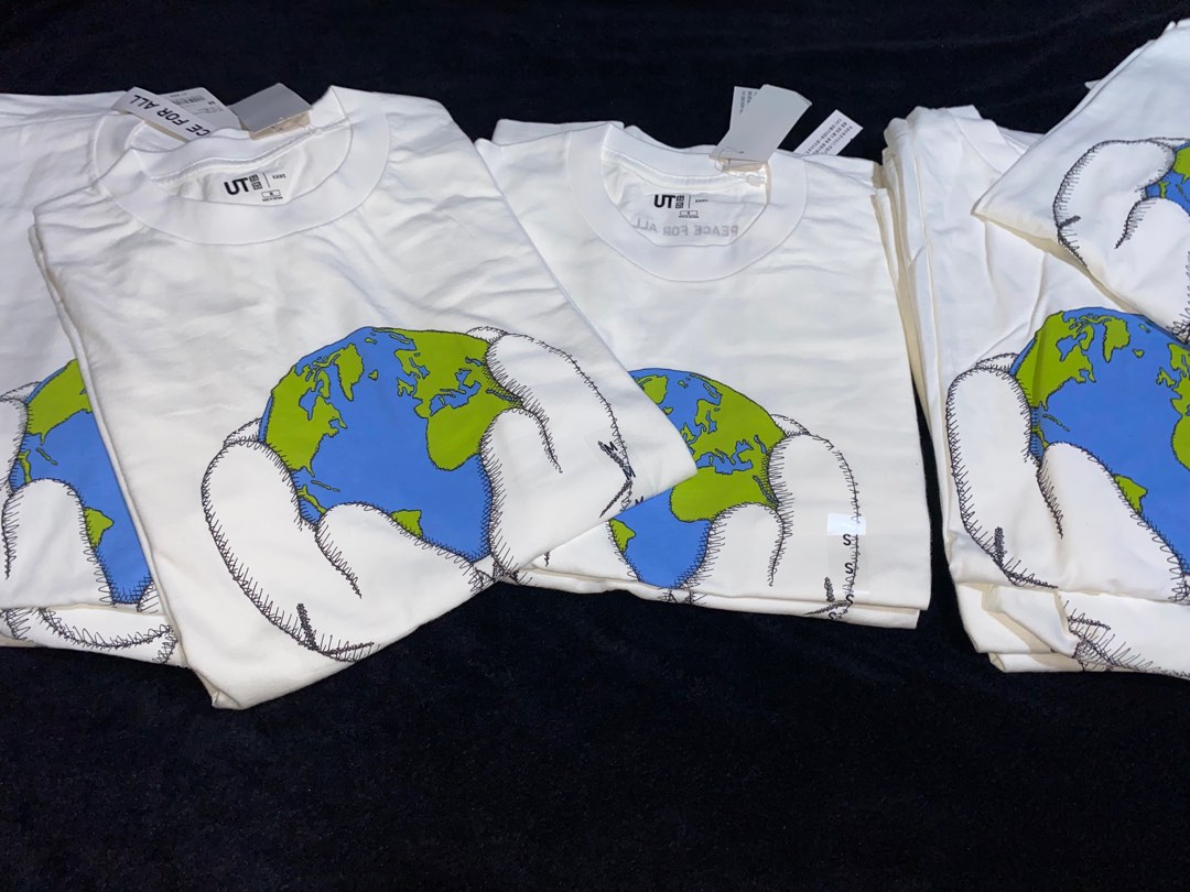 Uniqlo x Kaws Peace for All, Men's Fashion, Tops & Sets, Tshirts & Polo ...