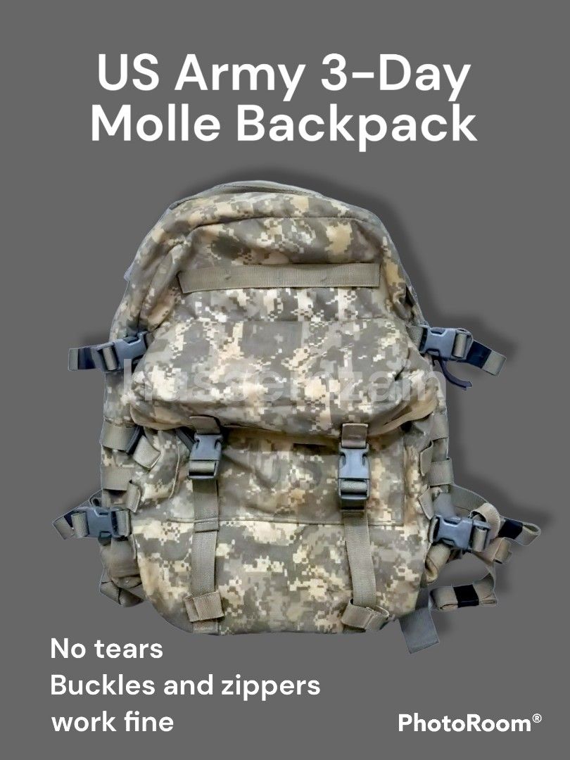 US Army ACU 3-day military bag, Men's Fashion, Bags, Backpacks on Carousell