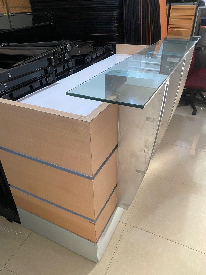 USED COUNTER/RECEPTION TABLE, Furniture & Home Living, Office Furniture ...