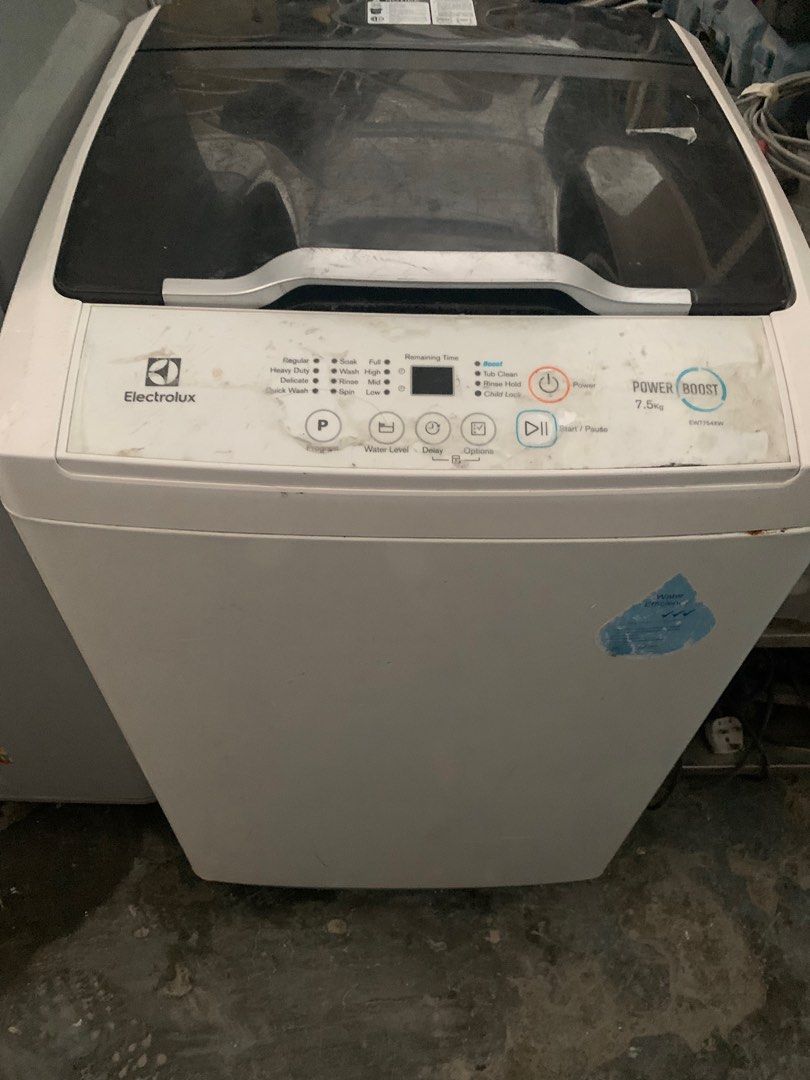 Used Electrolux top load washing machine 7.5kgs, TV & Home Appliances ...