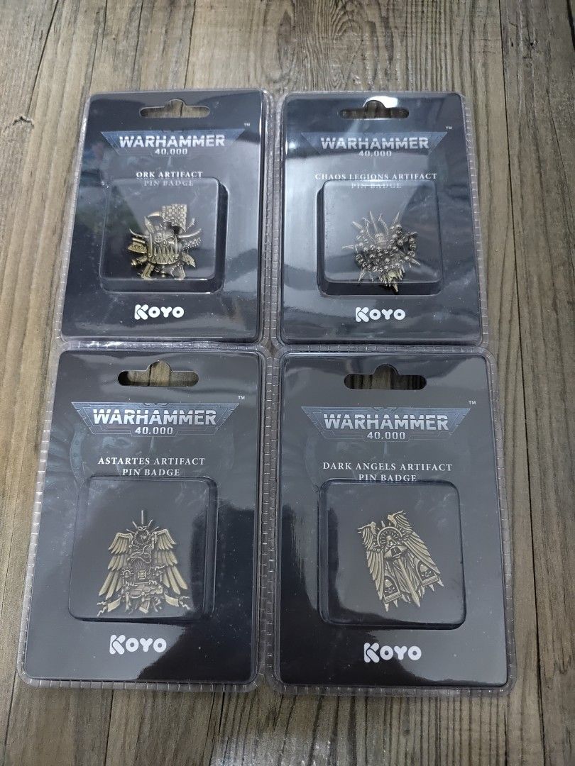 Warhammer 40k Metal Pin Badge Space Marine Chaos Ork Dark Angel, 興趣及遊戲 ...