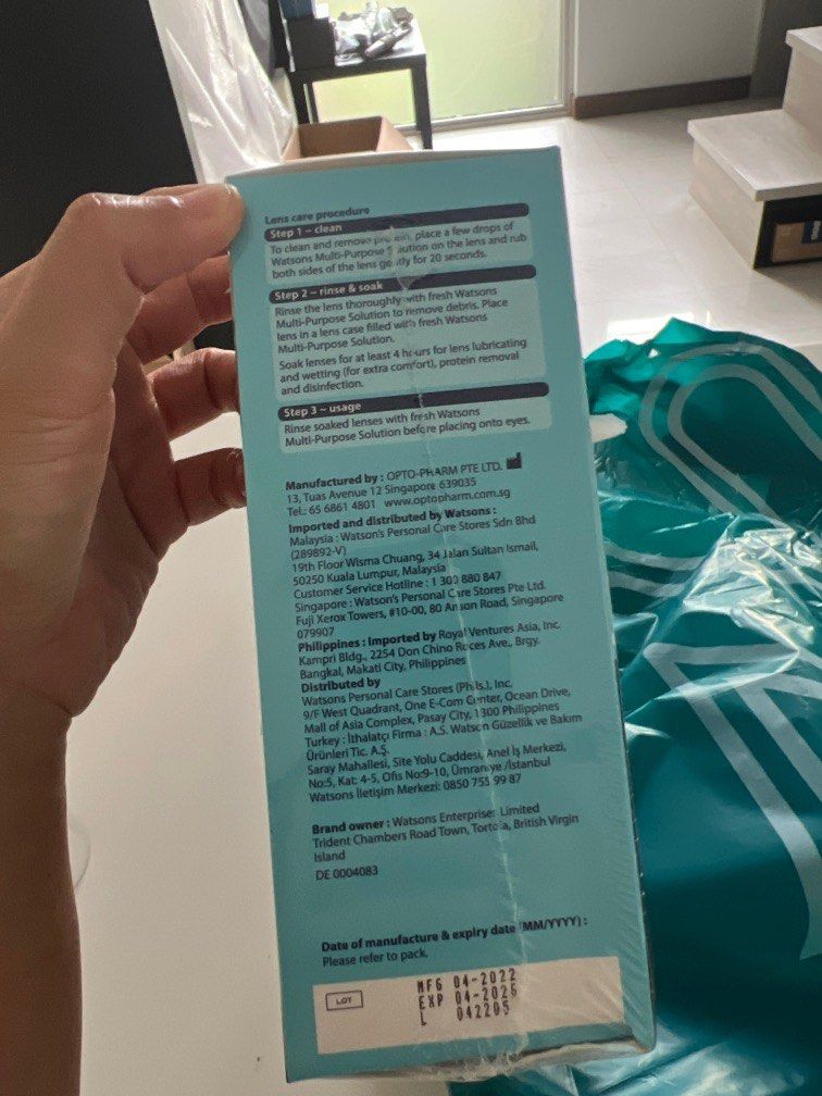 Watsons Multi Purpose Solution Extra Comfort for Contact Lenses, Beauty ...