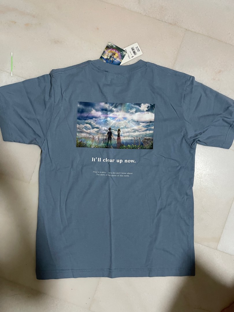 weathering with you uniqlo shirt, Men's Fashion, Tops & Sets, Tshirts ...