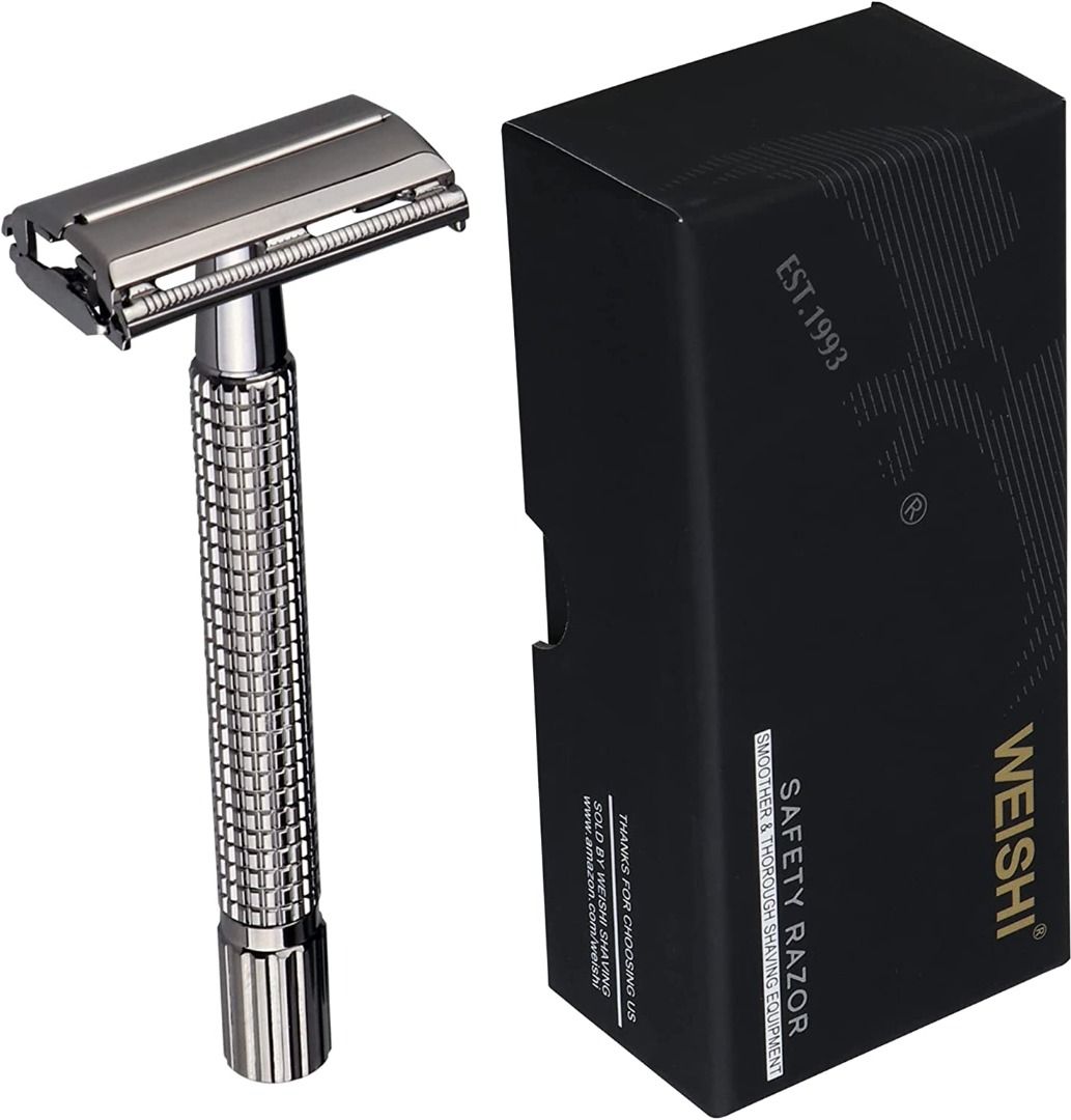 WEISHI Safety Razor Double Edge Nostalgic Butterfly Open Razor, Beauty ...