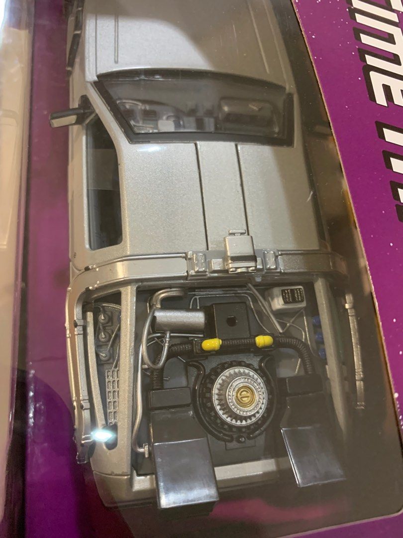 Welly Die Cast Metal Time Machine Back to The Future Scale 1/24 ...
