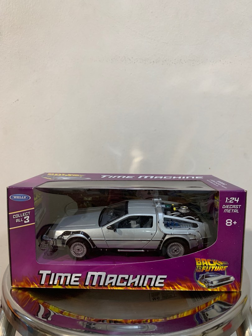 Welly Die Cast Metal Time Machine Back to The Future Scale 1/24 ...