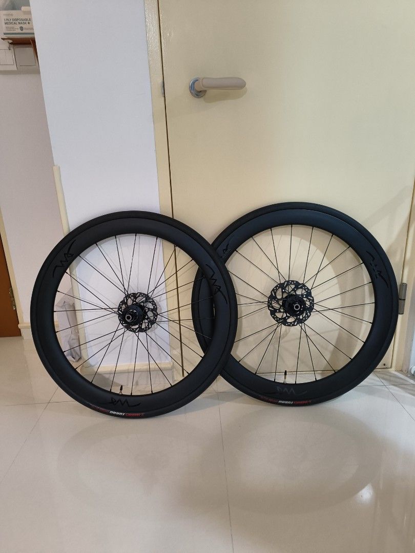 Wheel Angel 50mm Carbon Wheelset Chris King Hub, Sports Equipment ...