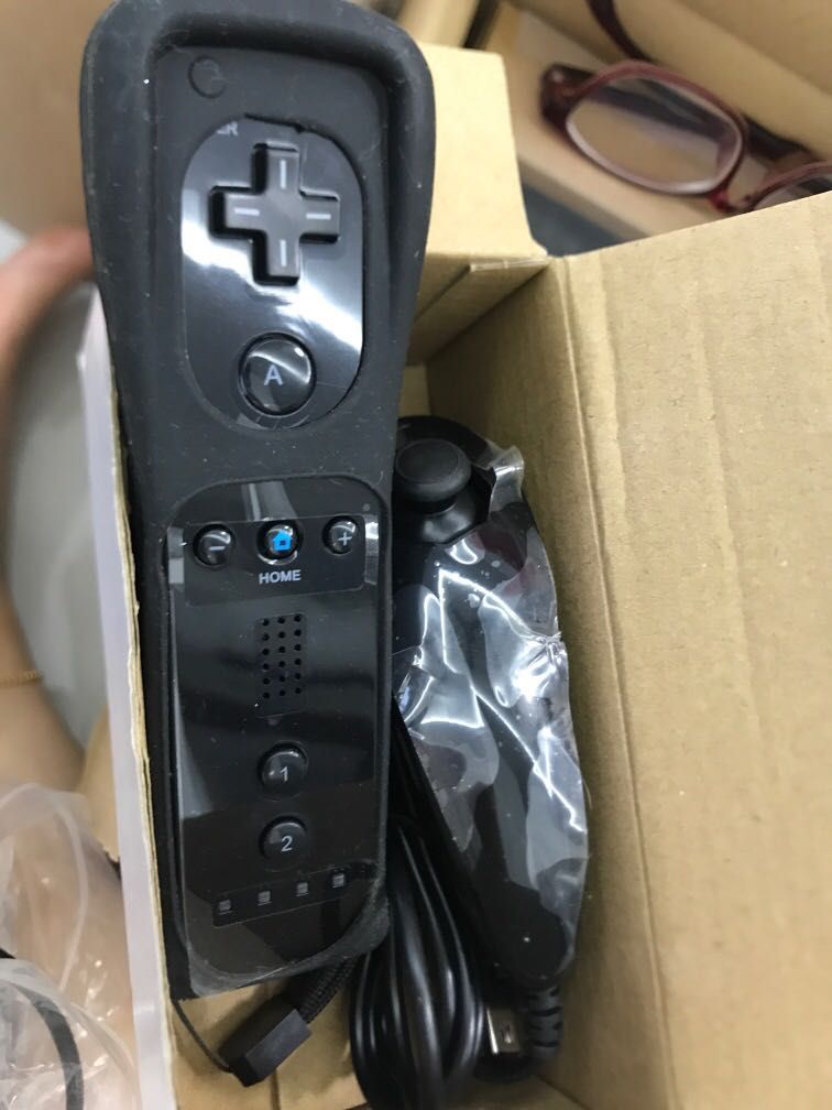 Wii controller with nunchuck, Video Gaming, Gaming Accessories, Controllers on Carousell