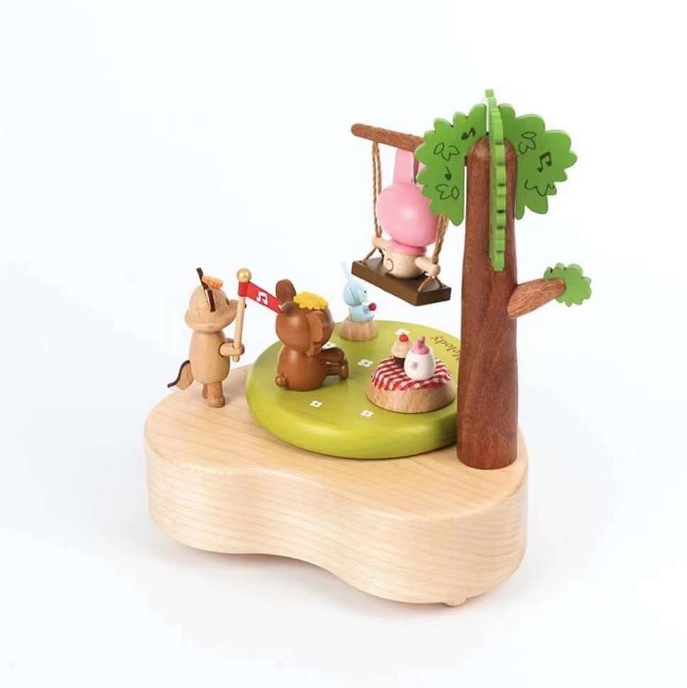 Wonderful life x Sanrio My Melody Swing Wooden Music Box, Hobbies ...