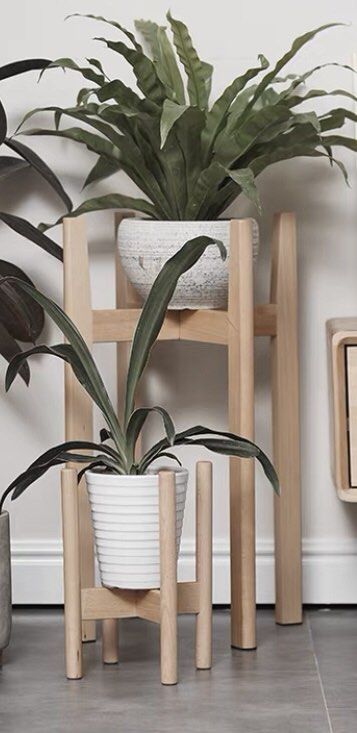 Wooden plant stand (collapsible), Furniture & Home Living, Gardening ...