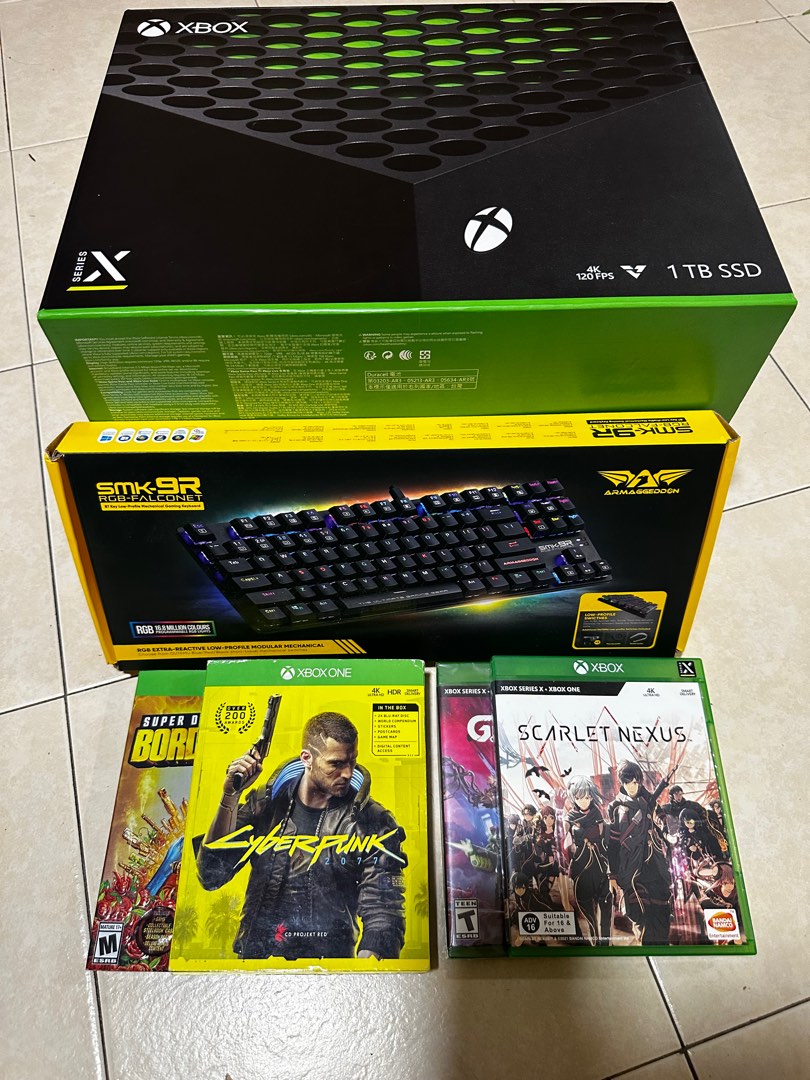 Xbox X free games free keyboard With warranty, Video Gaming, Video Game ...