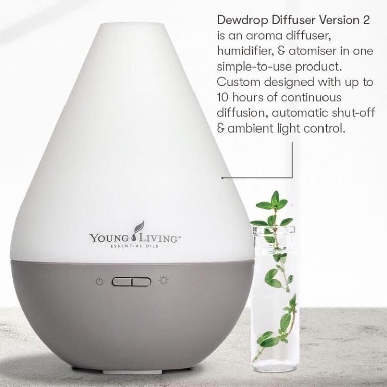 Young Living Dew Drop Diffuser (With additional FREE Essential Oil ...