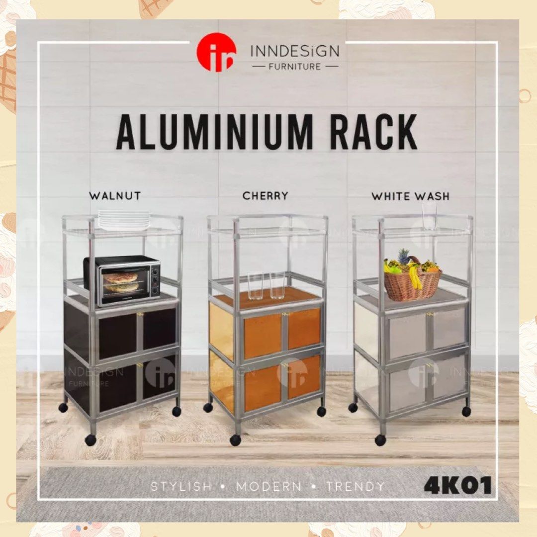 100% Aluminum Rack / Kitchen Rack fully assembled, Furniture & Home ...