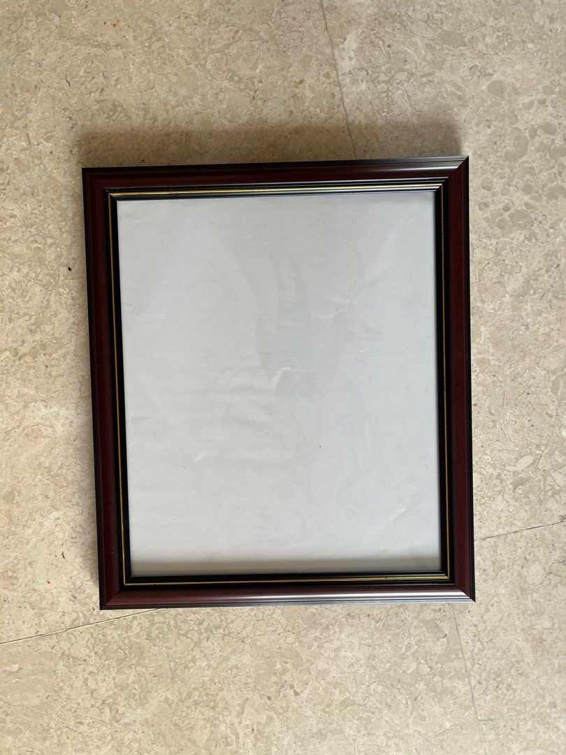 10R photo frame with dark brown frame, Furniture & Home Living, Home ...