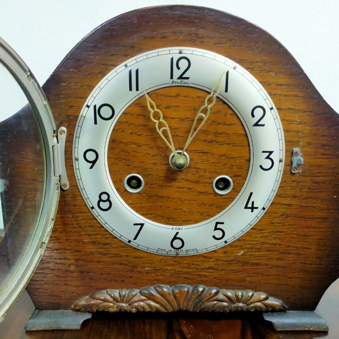 1930s Bentima by Perivale 8-day Mantel Clock, Furniture & Home Living ...