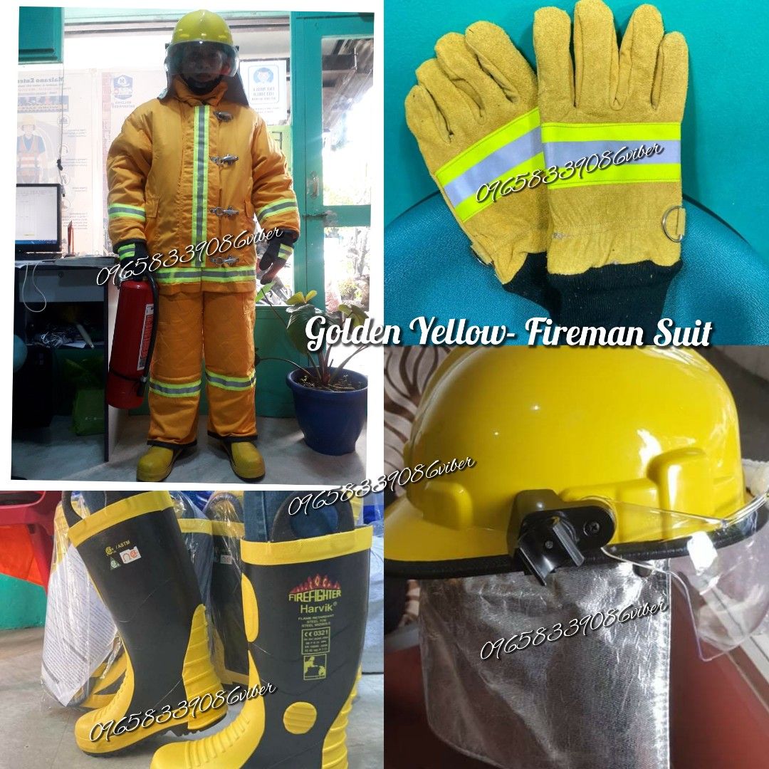 1Set Fireman Suit 3 Layer ang Kapal, Commercial & Industrial ...