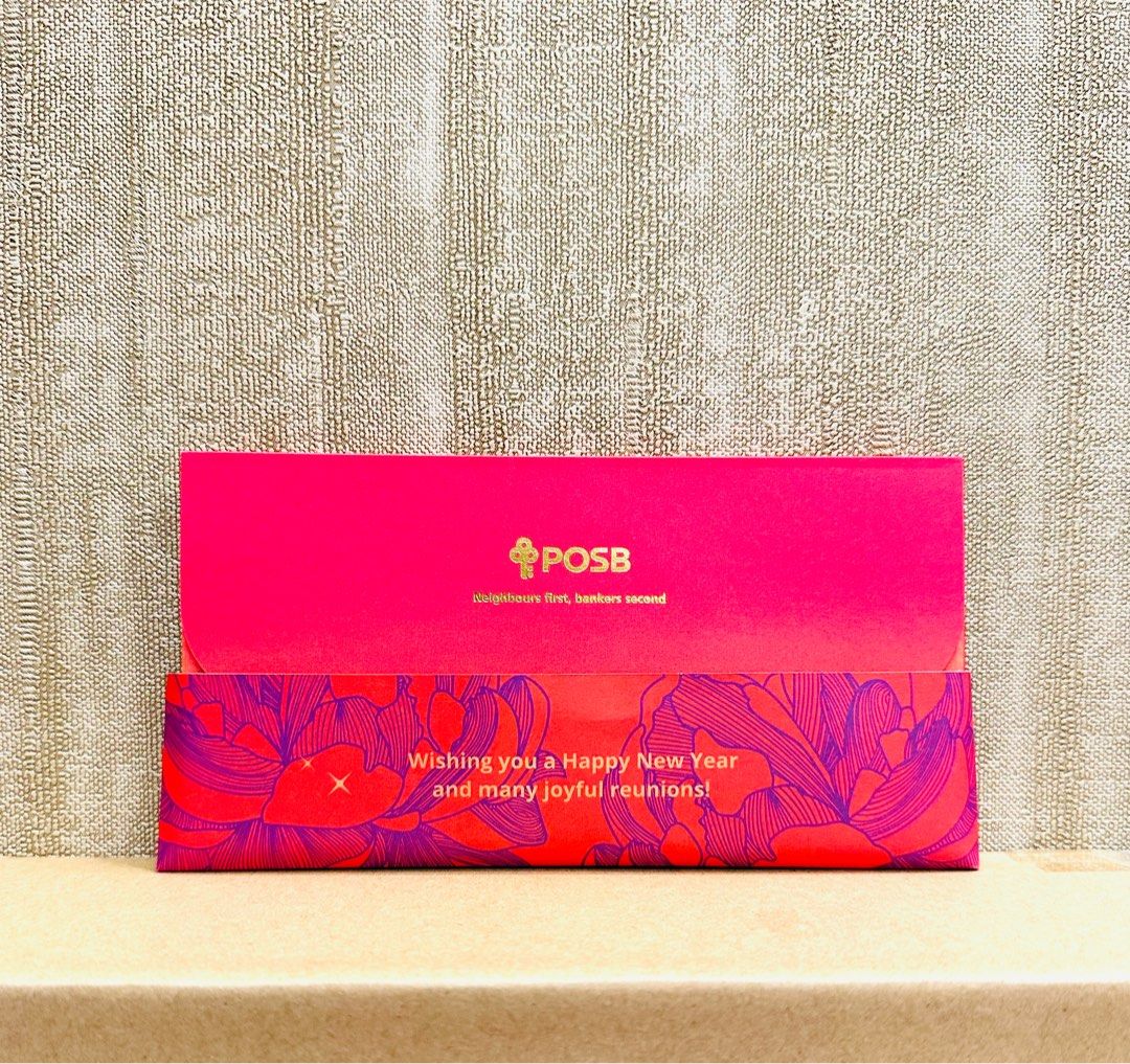 2023. DBS. POSB. Red Packets. 8pieces per pack. 4 designs. Authentic ...