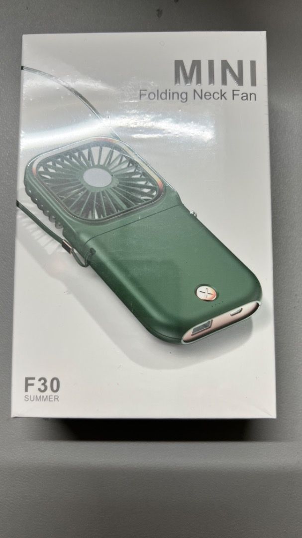 mini folding fan F30 summer - green colour, Hobbies & Toys, Memorabilia ...