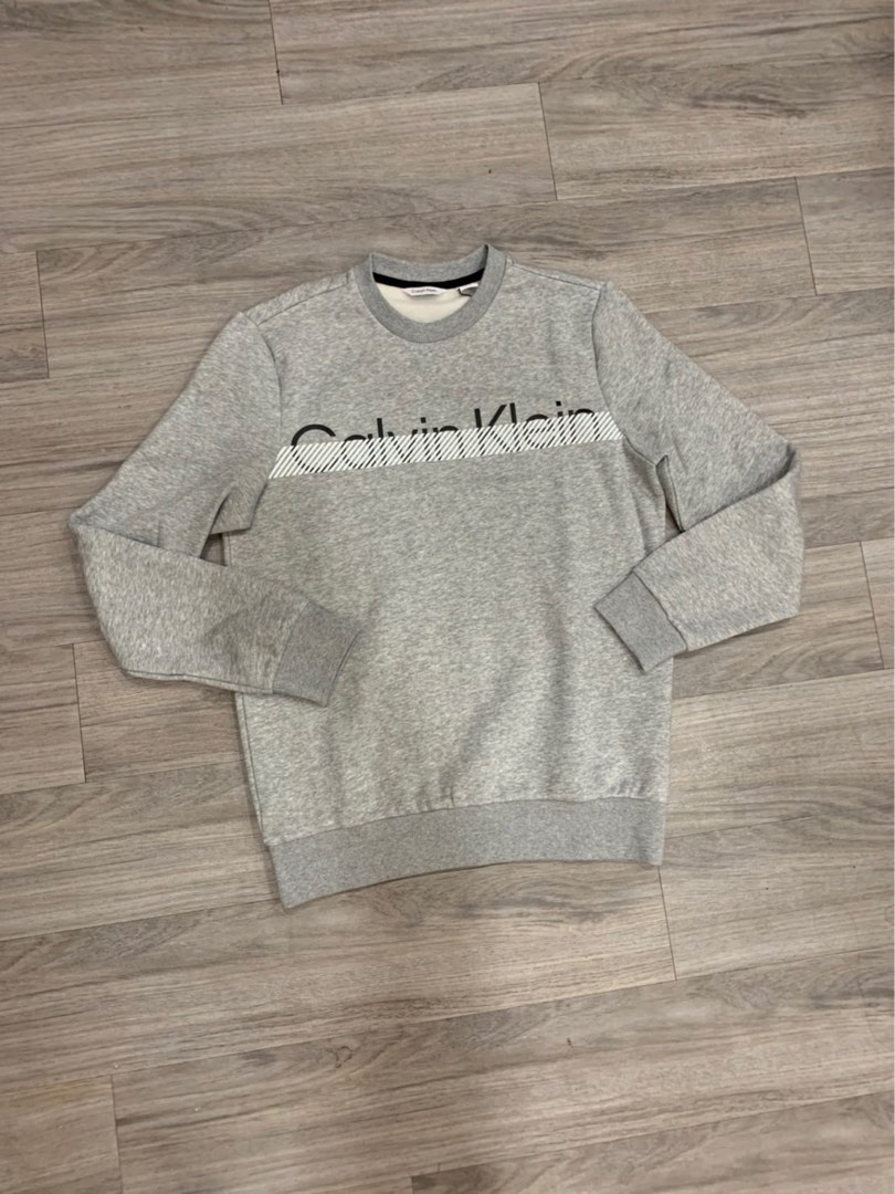 台灣現貨 Calvin Klein CK 刷毛字母衛衣, 他的時尚, 上衣與西裝, T恤、Polo衫在旋轉拍賣