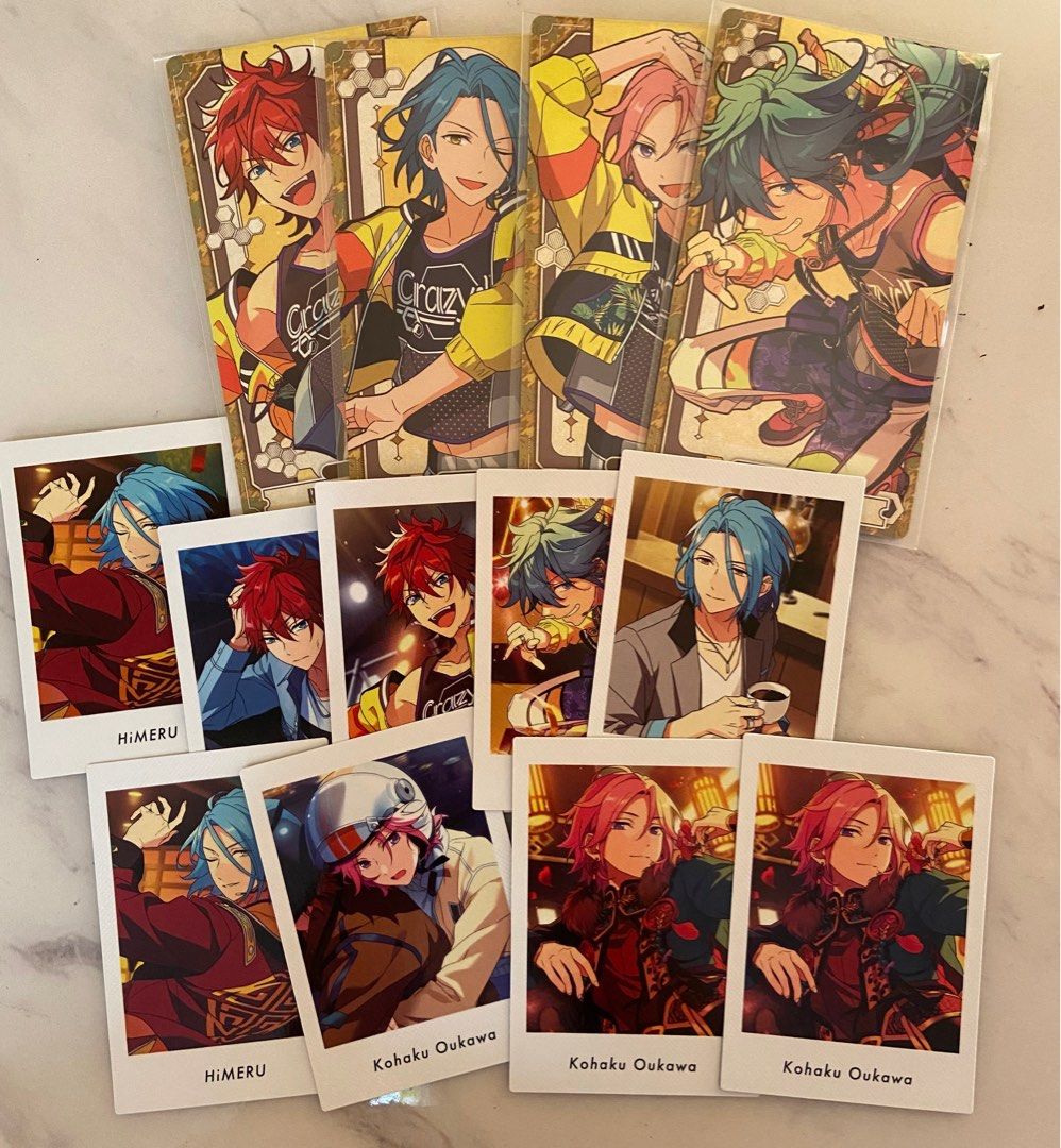 偶像夢幻祭 Crazy:B 拍立得 塔羅牌 天城燐音 HiMERU 櫻河琥珀 椎名丹希, 興趣及遊戲, 玩具 & 遊戲類 - Carousell