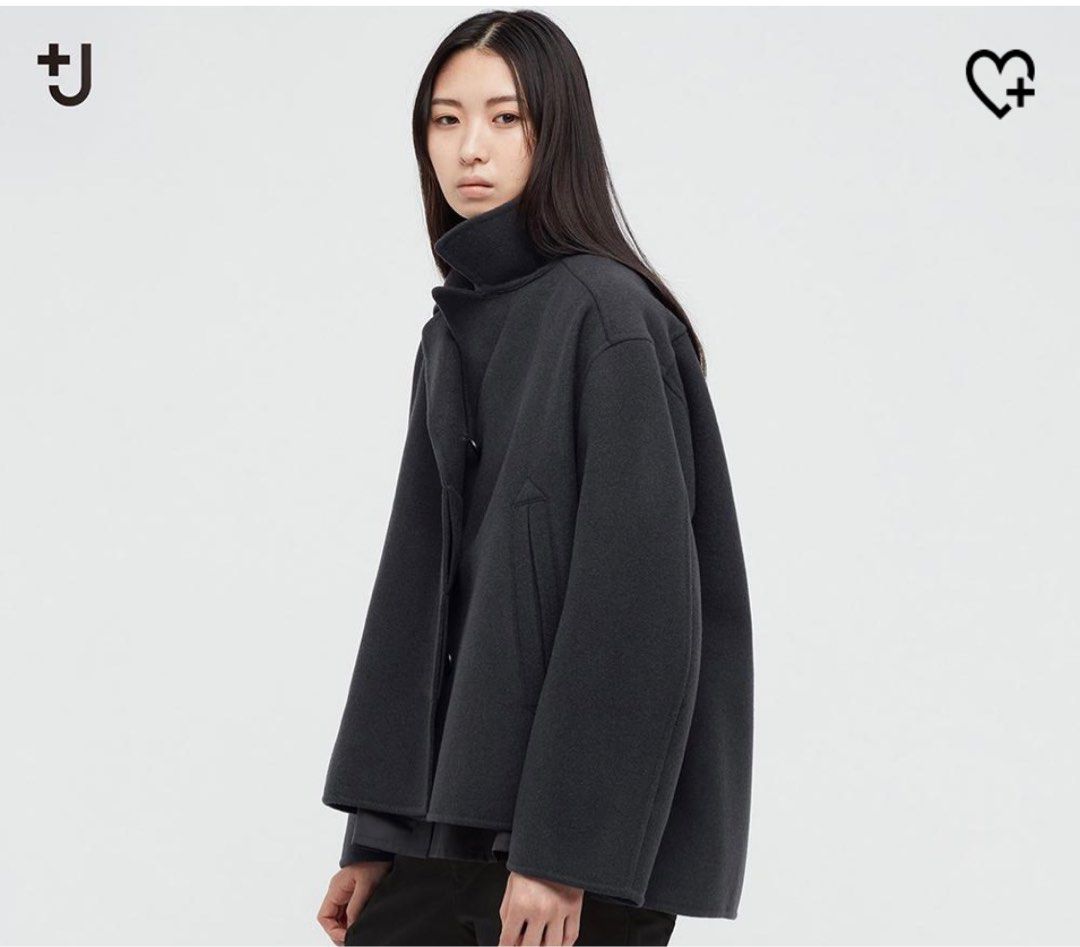 [全新未剪牌] +J & Uniqlo crossover double face 外套, 女裝, 外套及戶外衣服 - Carousell