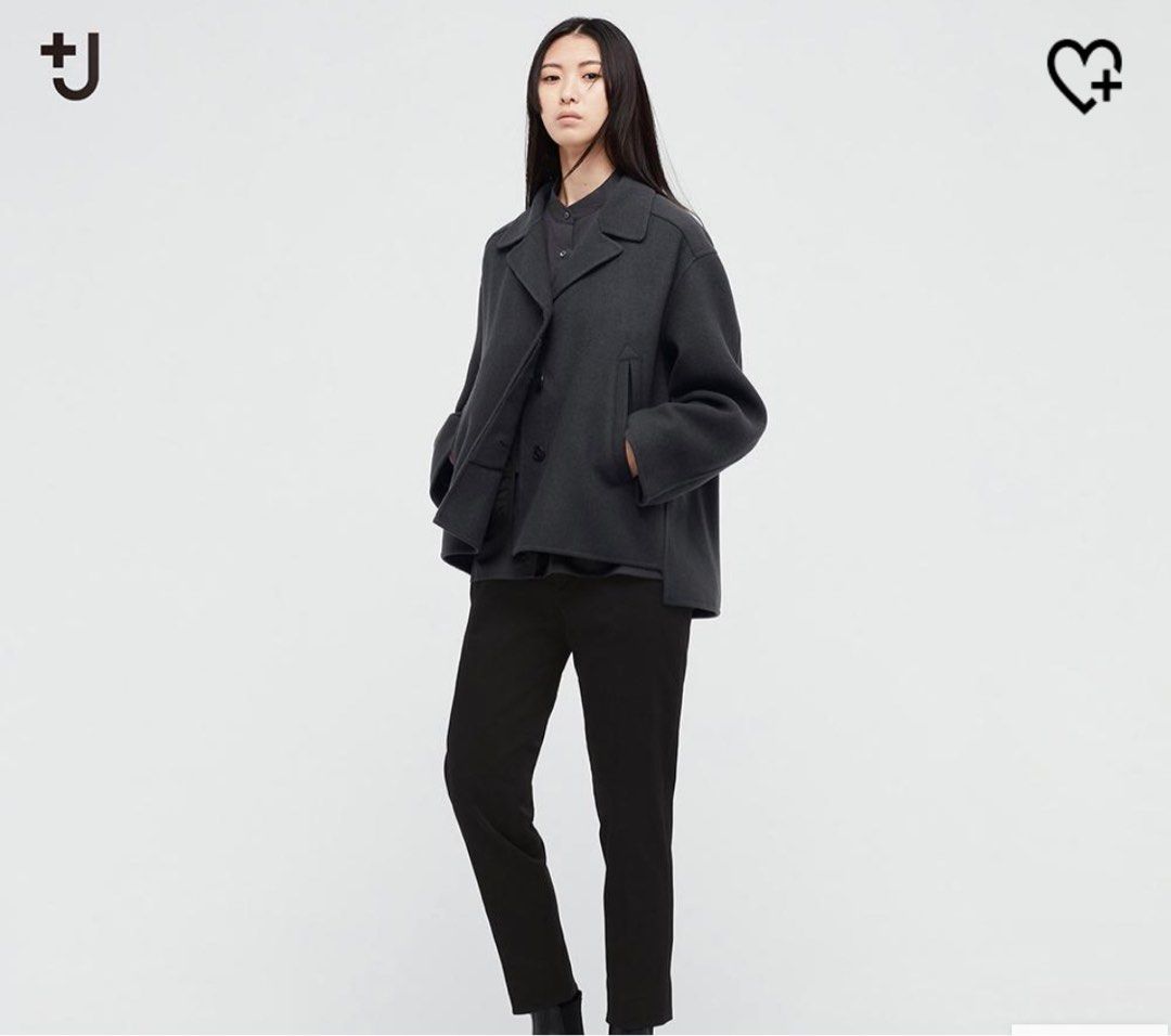[全新未剪牌] +J & Uniqlo crossover double face 外套, 女裝, 外套及戶外衣服 - Carousell