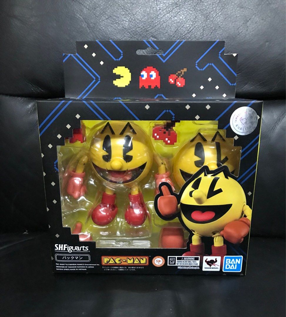 食鬼 Pac Man Pac-Man S.H.Figuatrs Action Figure Bandai 全新, 興趣及遊戲, 玩具 & 遊戲類 - Carousell