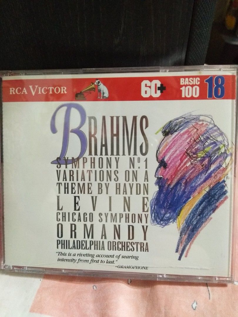 美版 RCA Victor Basic 100 vol.18 Brahhms:Symphony no.1 CD 舊版 JVC 長城碼 1990 ...