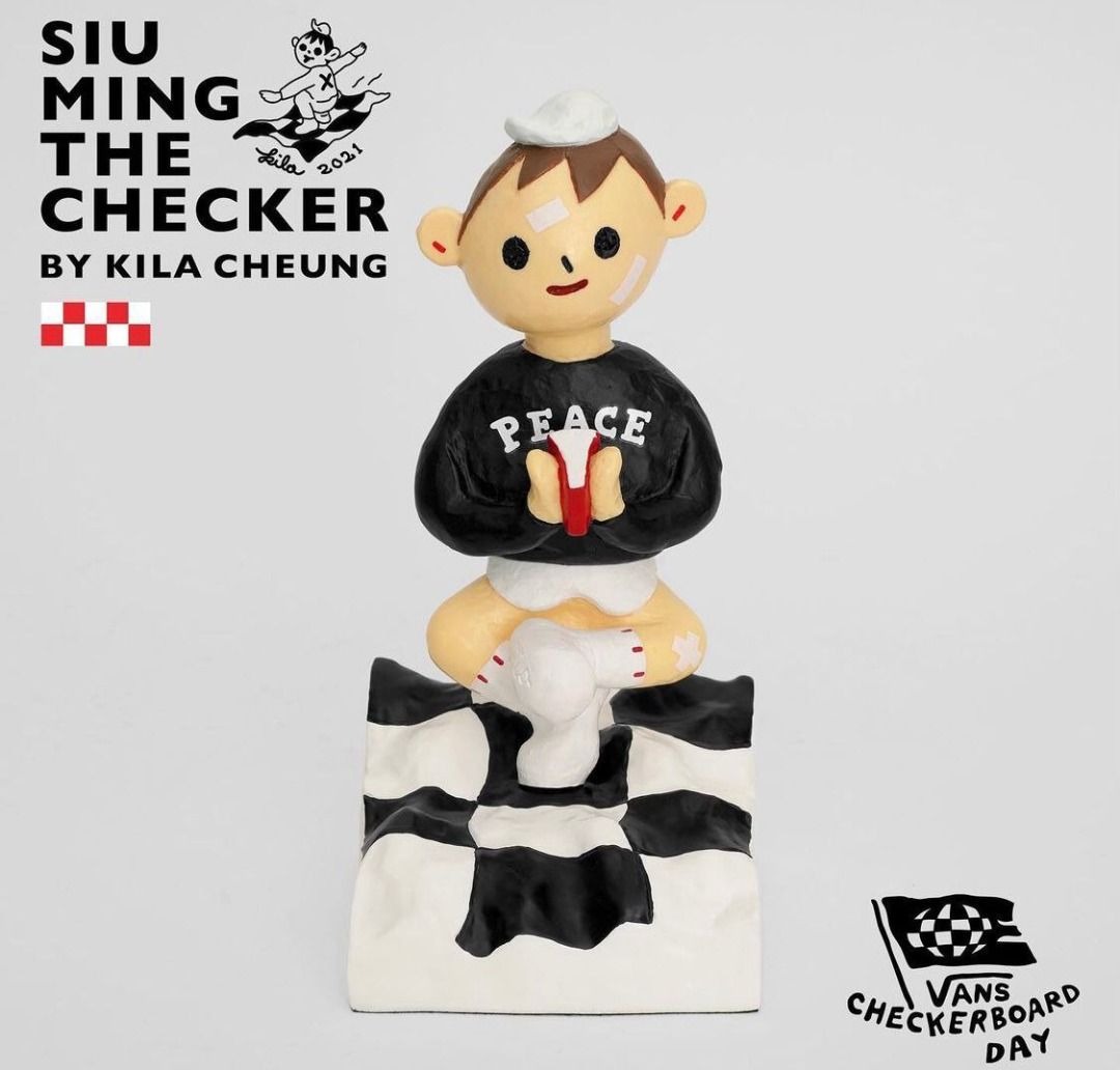 全新現貨 Vans x How2work 小明 Siu Ming The Checker Checkboard By Kila Cheung ...