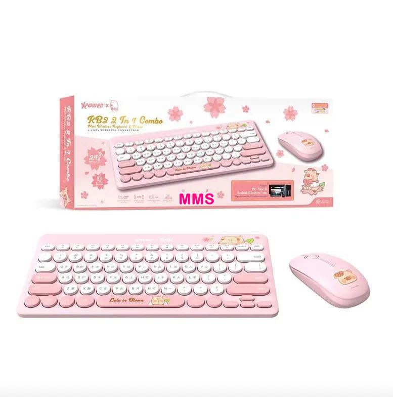香港正版 X-Power LuLu The Piggy 罐頭豬 KB2 無線鍵盤 keyboard 無線滑鼠 mouse 套裝, 電腦＆科技 ...