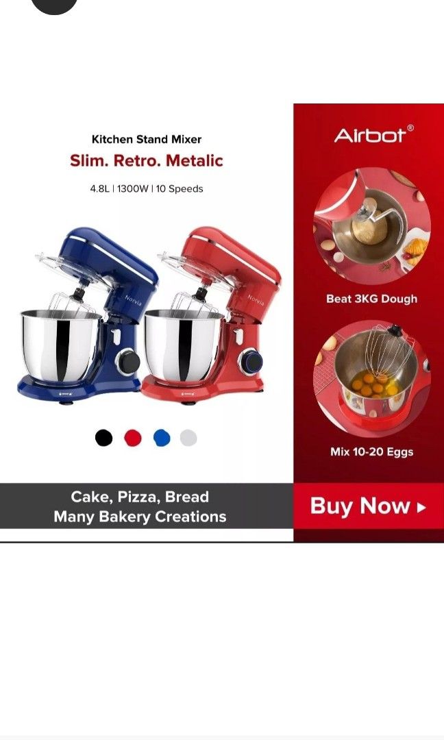 Airbot KSM100 stand mixer, TV & Home Appliances, Kitchen Appliances, Hand & Stand Mixers on ...