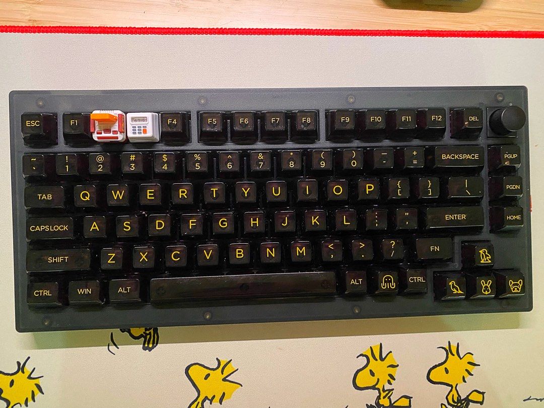 Akko Clear Keycap Set V2, Black Transparent 155-Key ASA Profile with ...