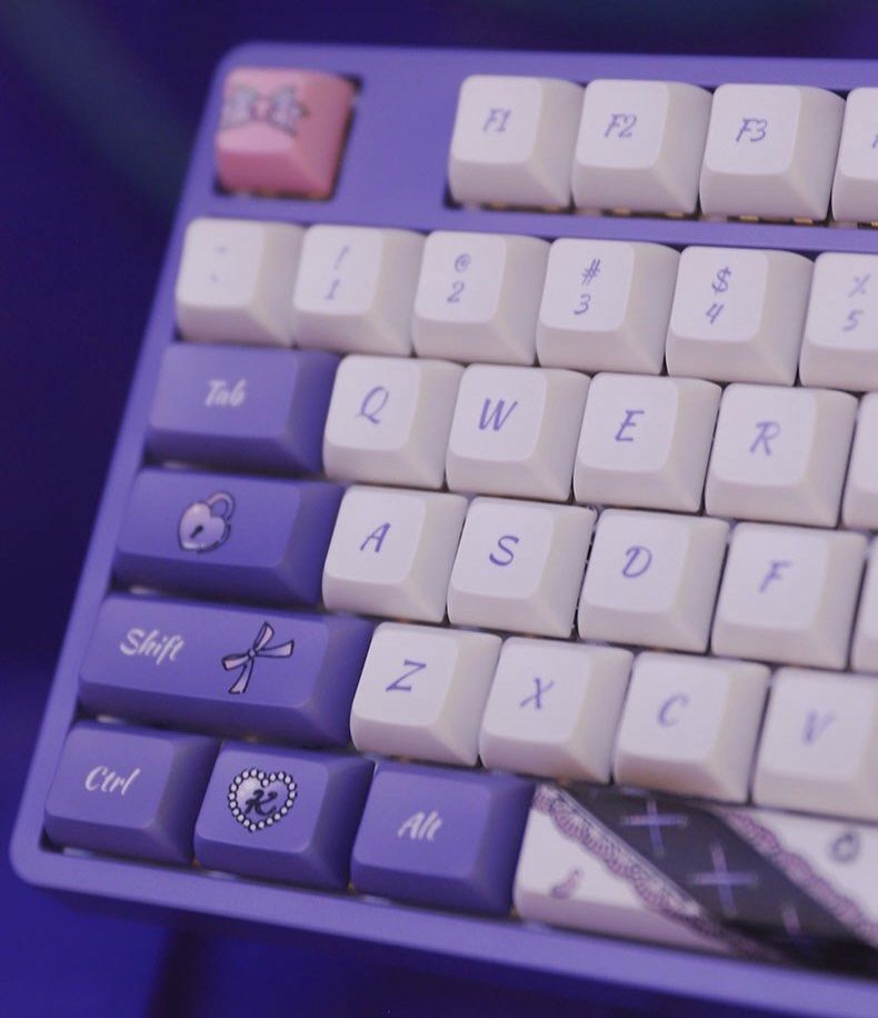 AKKO KUROMI SANRIO LIGHT UP KEYBOARD PURPLE PC / LAPTOP WIRED USB ...