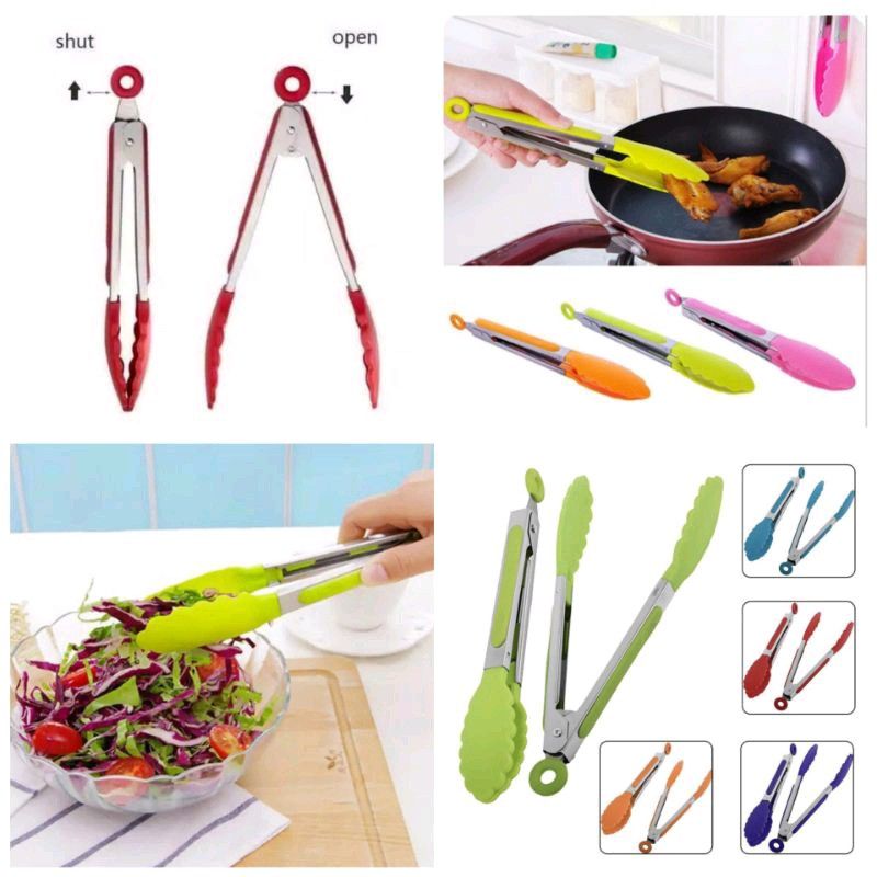 Alat Pencapit Makanan Capitan Gorengan Penjepit Kue Jepitan Salad Jepit ...