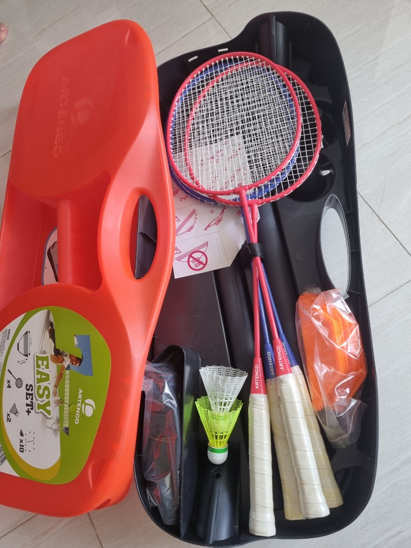 Artengo Badminton Easy Set+, Sports Equipment, Sports & Games, Racket ...