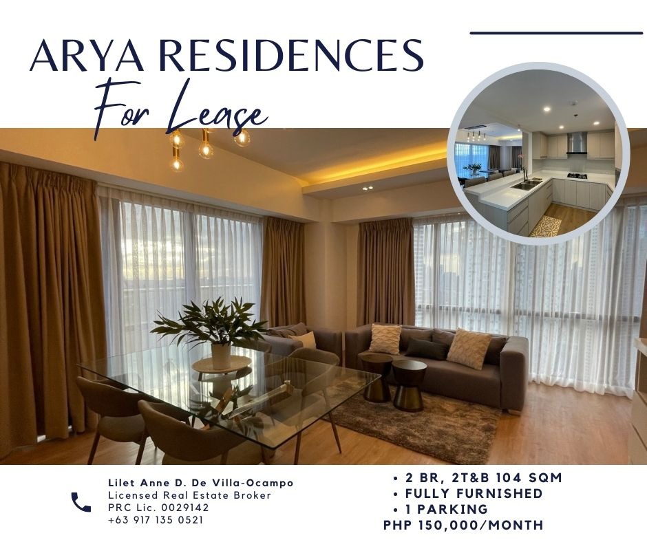 ARYA RESIDENCES 2 Bedroom Corner Unit Newly Renovated Brandnew, Property, Rentals, Apartments ...