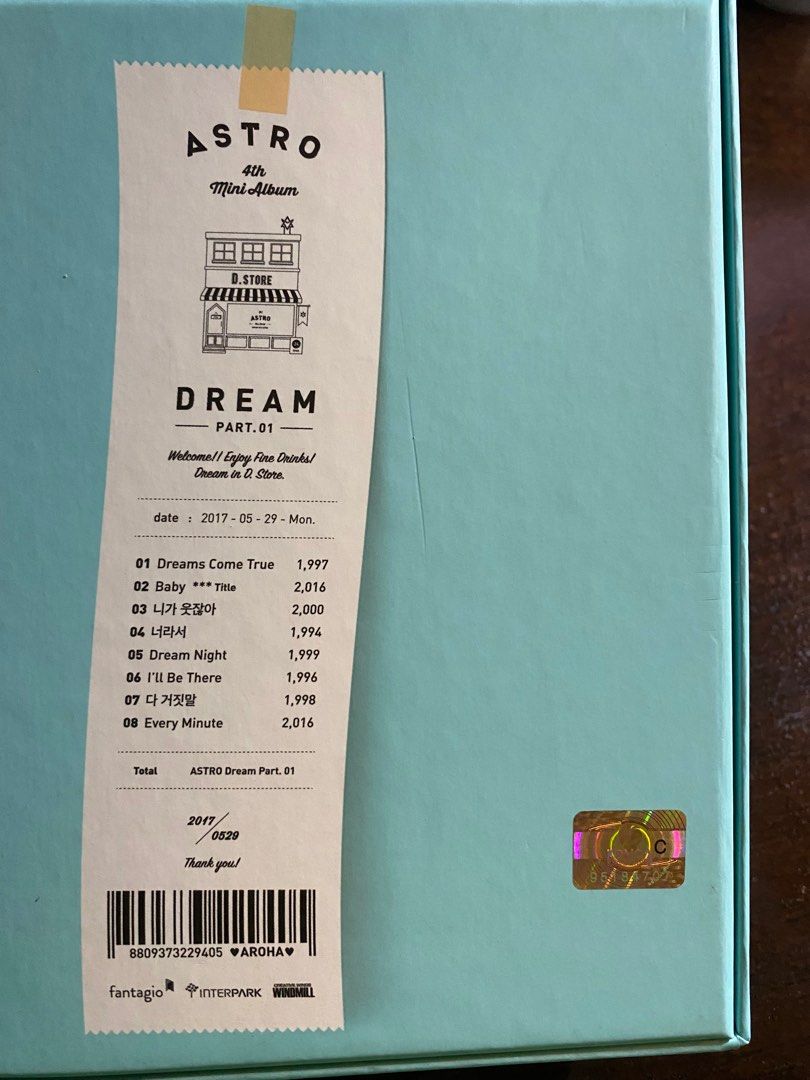 (Unsealed) Astro Dream Part 1 and Part 2, Hobbies & Toys, Memorabilia ...