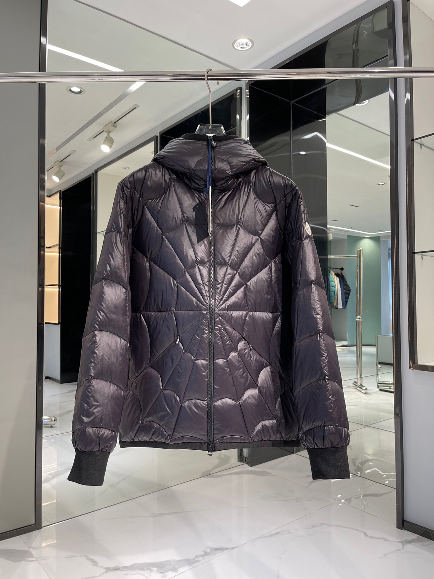 Authentic Moncler Violier Spider-Man Quilted Down Jacket, Luxury ...