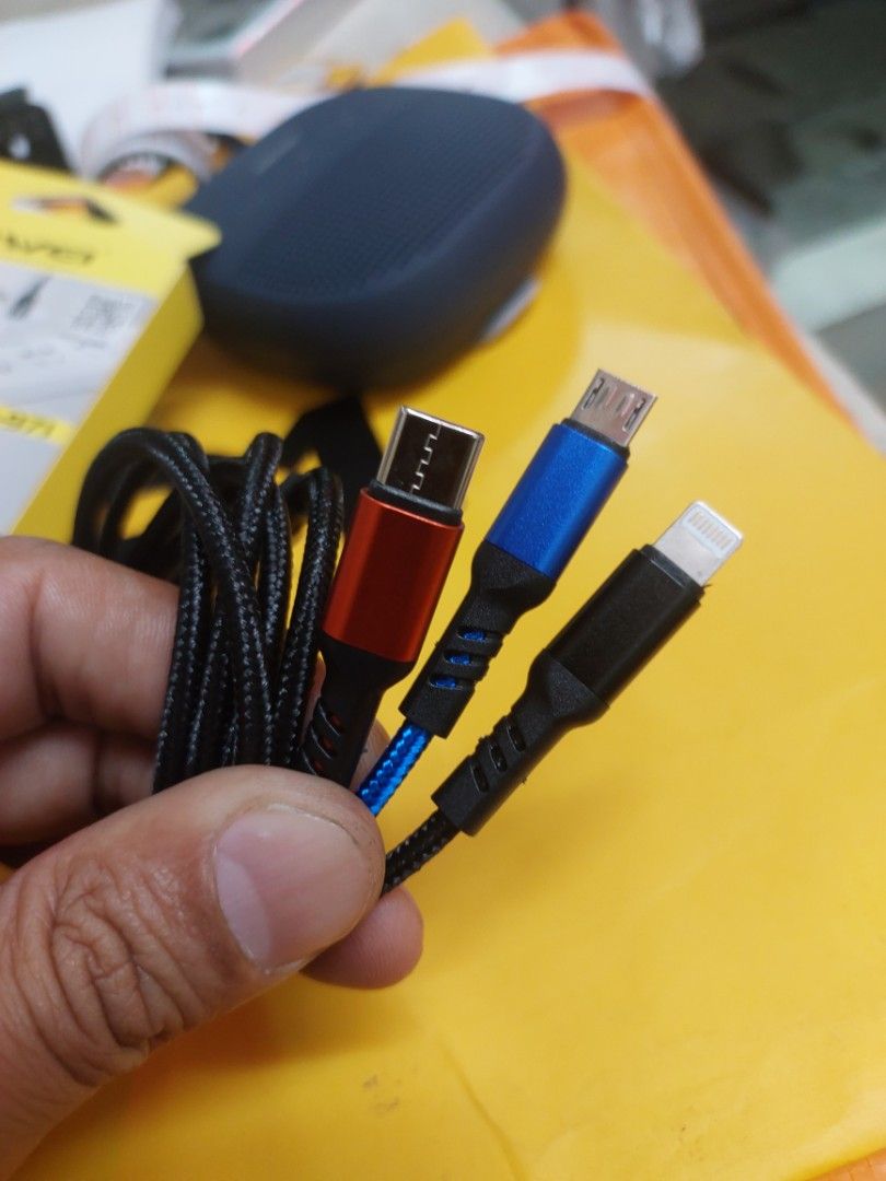 Awei In Cable Cord Fast Charging Mobile Phones Gadgets Mobile Gadget Accessories