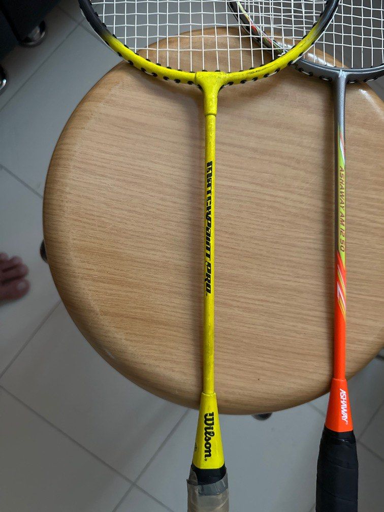 Badminton Rackets set & 1 nylon shuttlecock pack, Sports Equipment ...