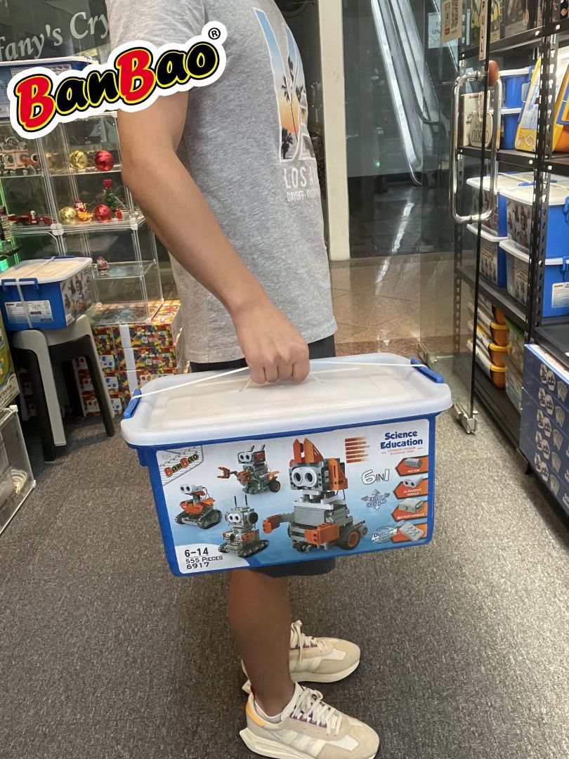 BanBao Building Blocks 6 In 1 Robot Ultrasonic Control Obstacle ...