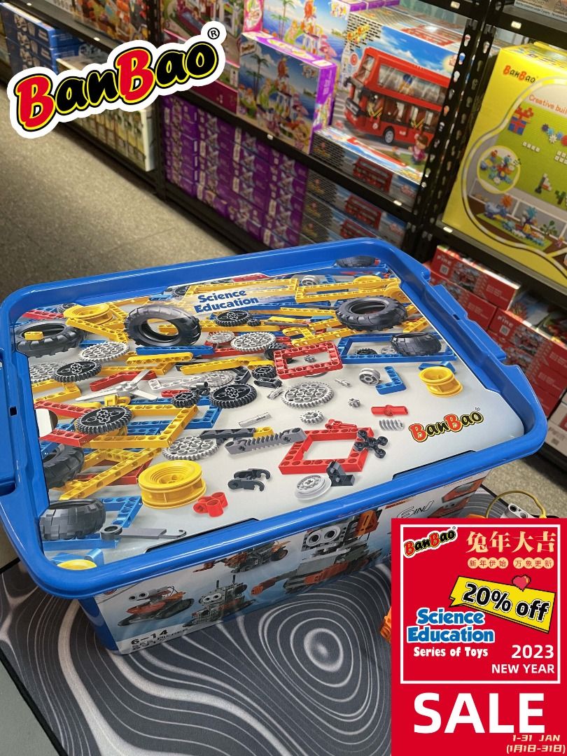 BanBao Building Blocks 6 In 1 Robot Ultrasonic Control Obstacle ...